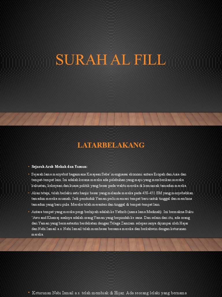 TAFSIR SURAH Al Fiil | PDF