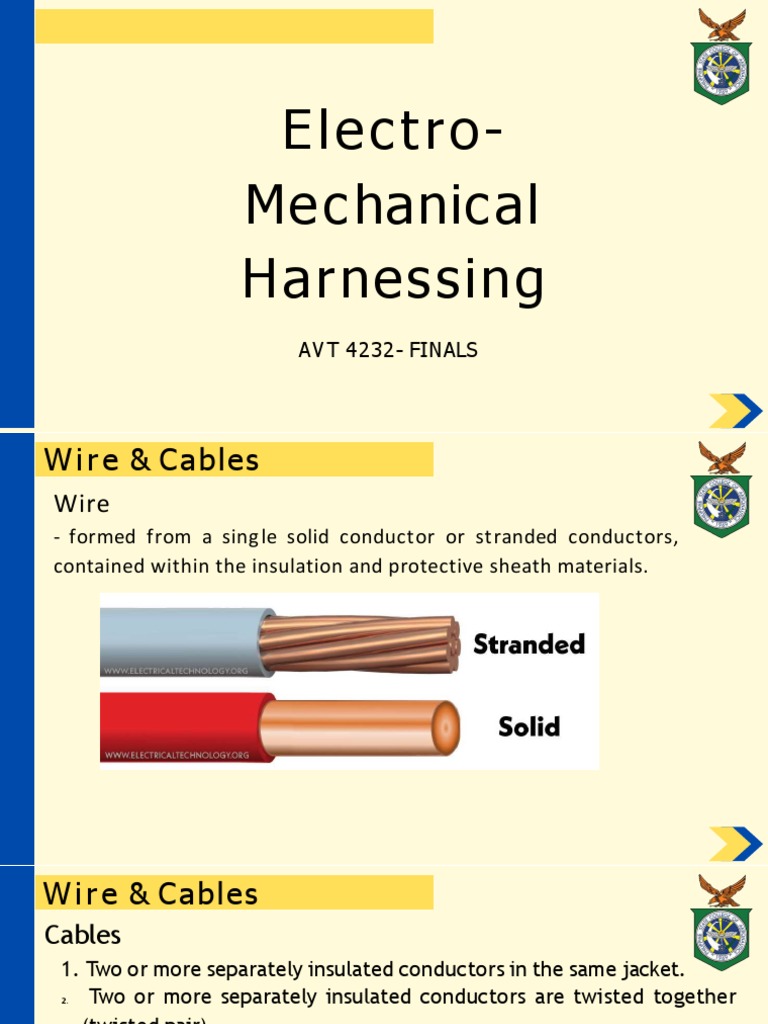 Aircraft Wiring and Cable Types Guide | PDF | Electrical Connector ...