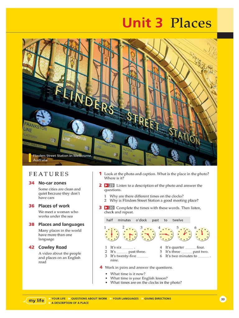 Life Elementary Unit3 Places | PDF