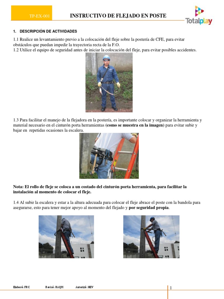 TP-EX001 Instructivo de Flejado v.1 | PDF | Hogar, jardinería y bricolaje | Historia