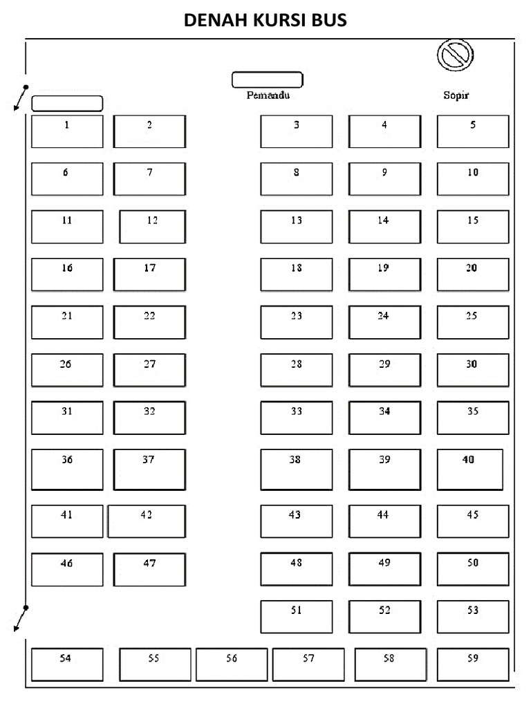 Denah Kursi Bus | PDF