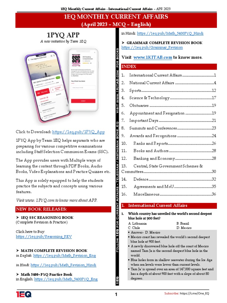 1EQ - April CA - English | PDF | Nato | United Arab Emirates