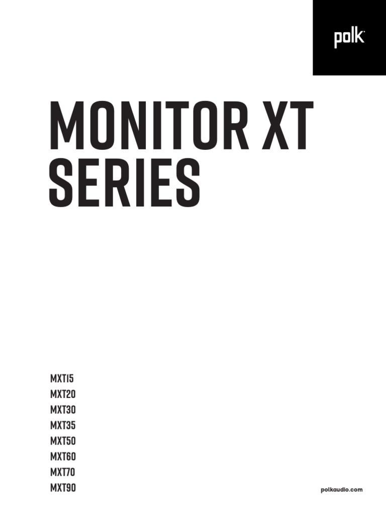POLK Monitor XT Brochure Web 20072022 | PDF