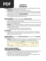 Cashbook Notes | PDF | Debits And Credits | Banks