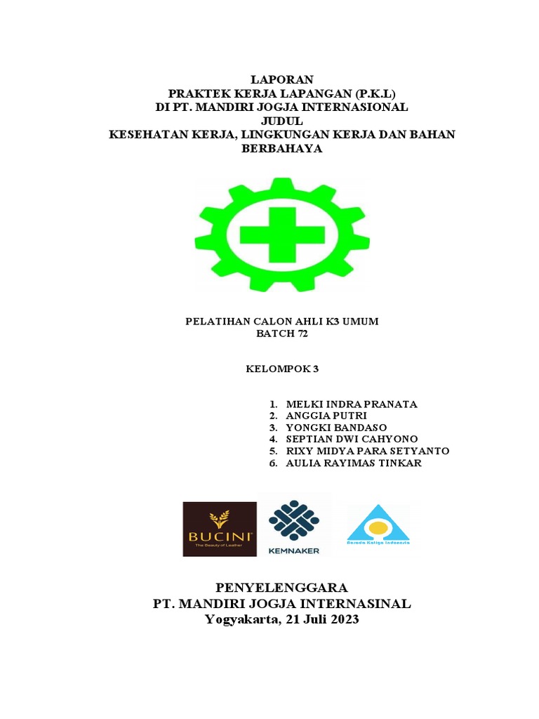 Laporan PKL Kelompok 3 | PDF