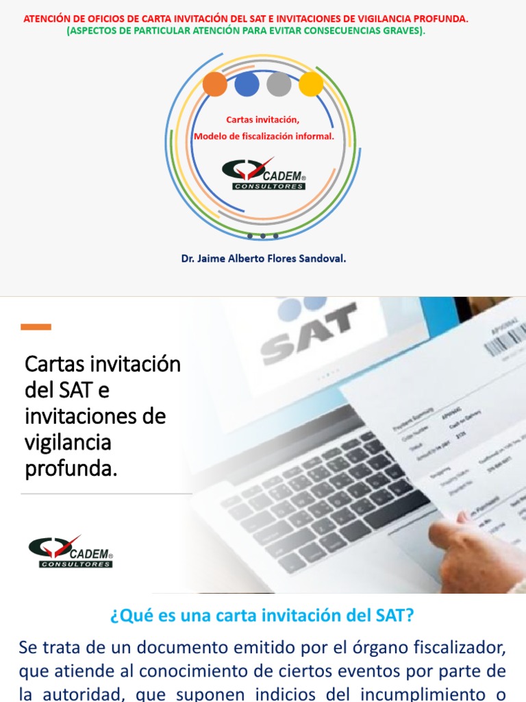 Atención de cartas invitacion SAT ÚLTIMA VERSIÓN | PDF | Evasión de impuestos | Gobierno