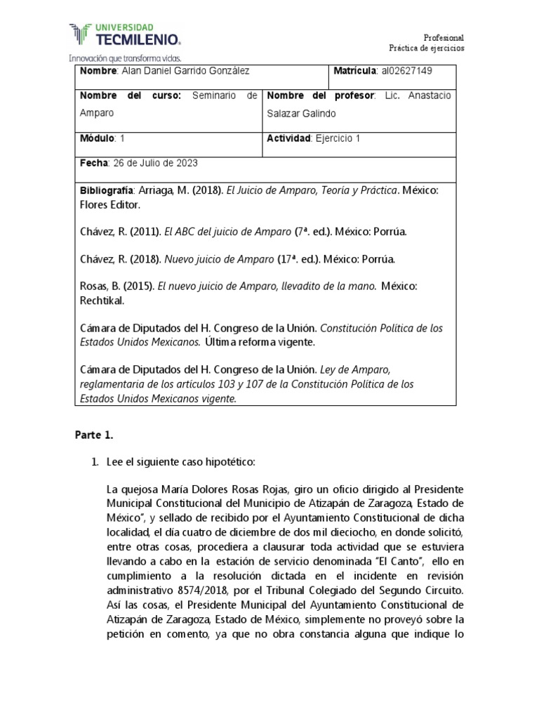 Ejercicio 1 Sda | PDF | Derecho penal | Judicaturas