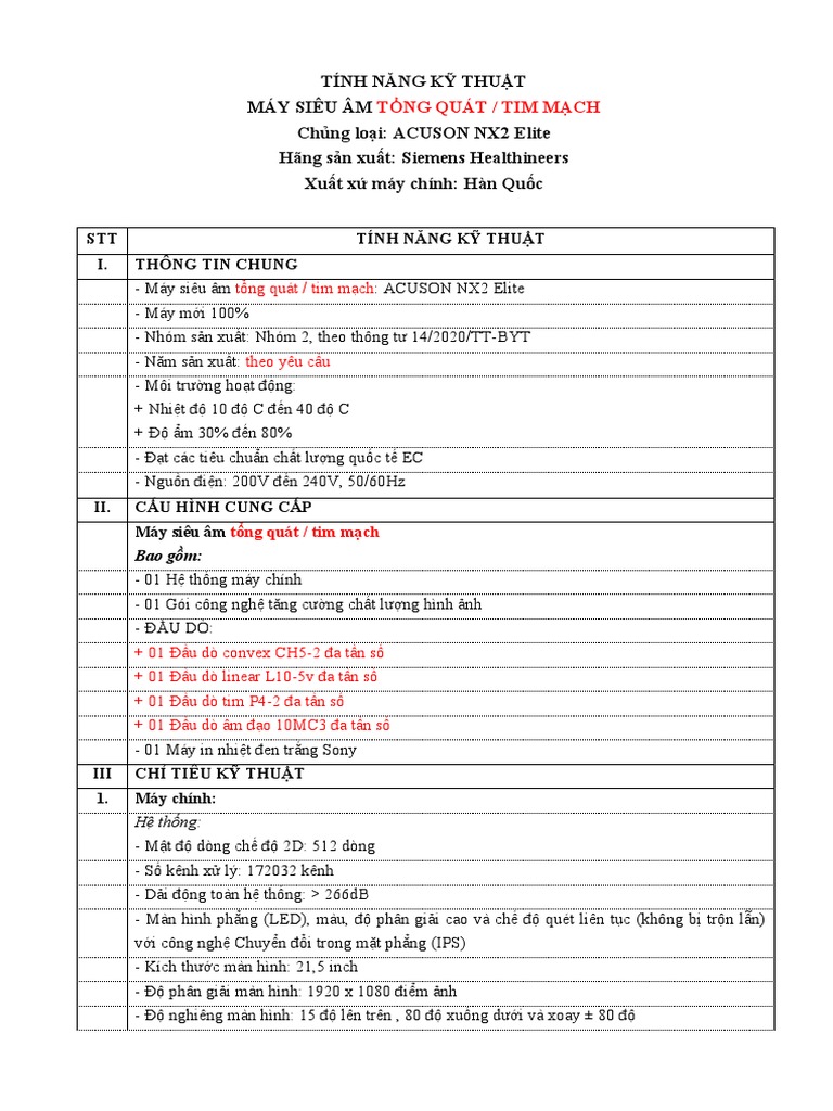 TNKT NX2 Elite - Convex, Linear, Âm Đ O, Tim | PDF