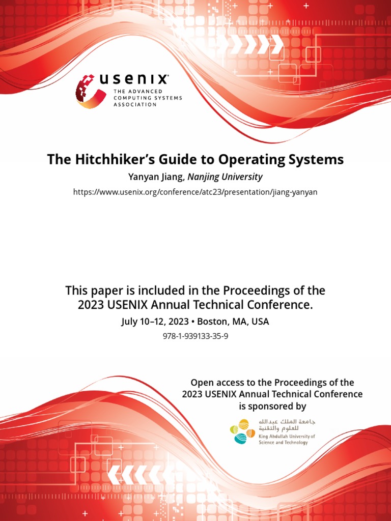 The Hitchhiker's Guide To Operating Systems | PDF | Operating System | Thread (Computing)