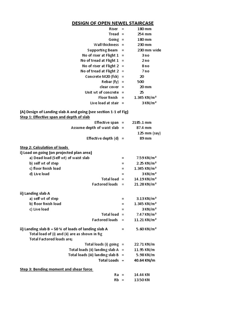 Open Newel Staircase | PDF | Stairs | Physical Sciences