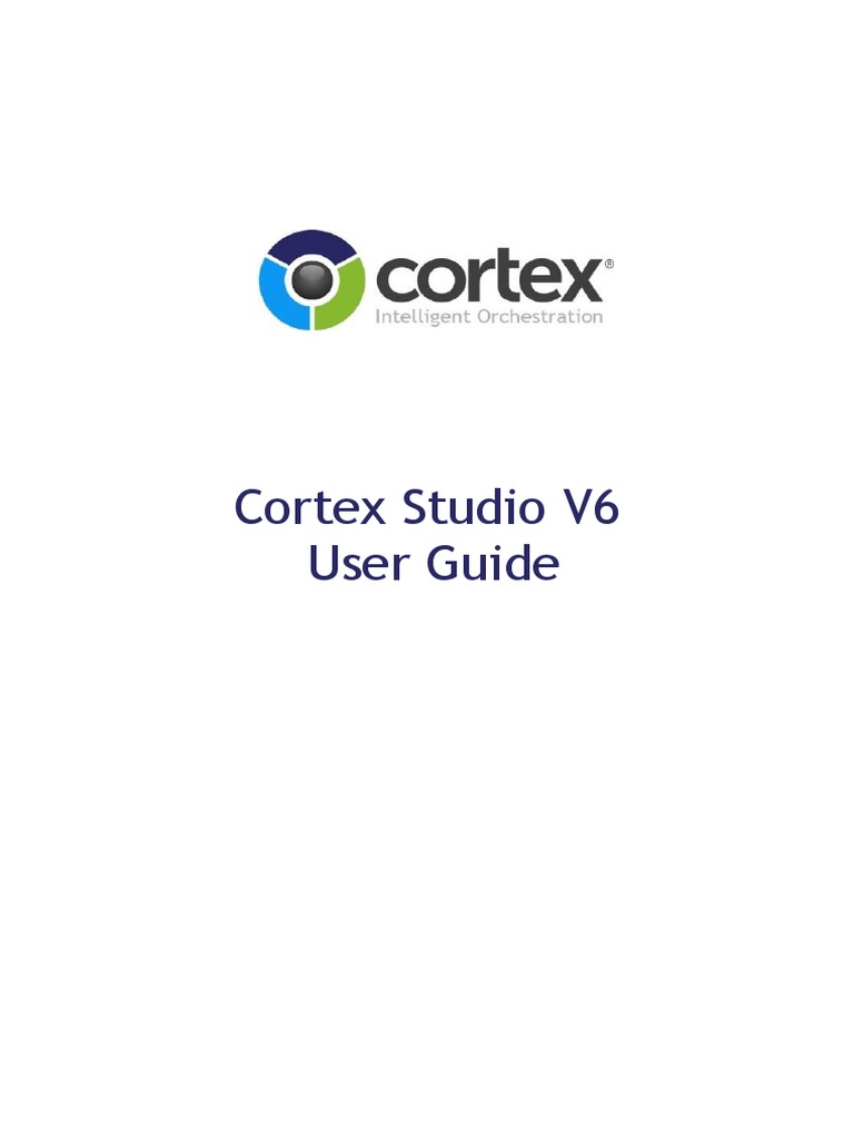 Cortex Studio V6 User Guide | PDF | Variable (Computer Science) | Icon ...