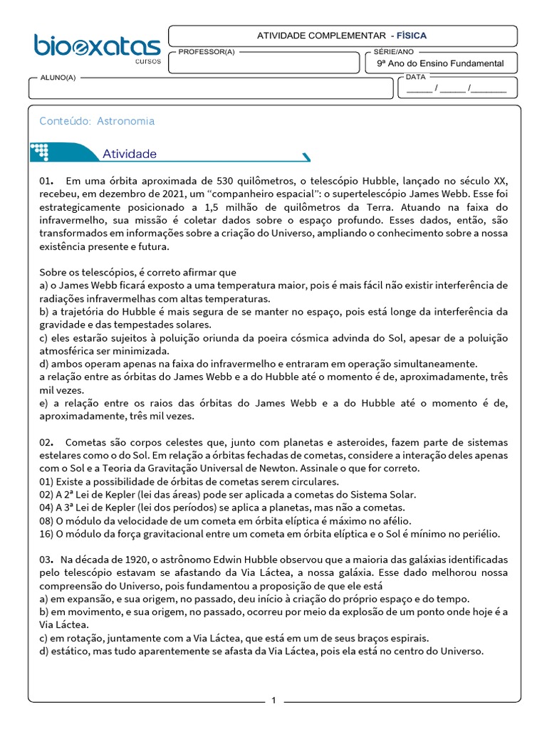 9 Dio | PDF | Órbita | Planetas