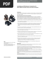 Keystone F89 Pneumatic Actuator Guide | PDF | Valve | Actuator
