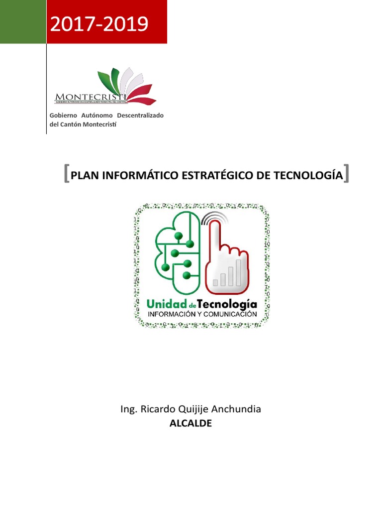 Plan Informático Estratégico de Tecnología | PDF | Itil | Planificación ...