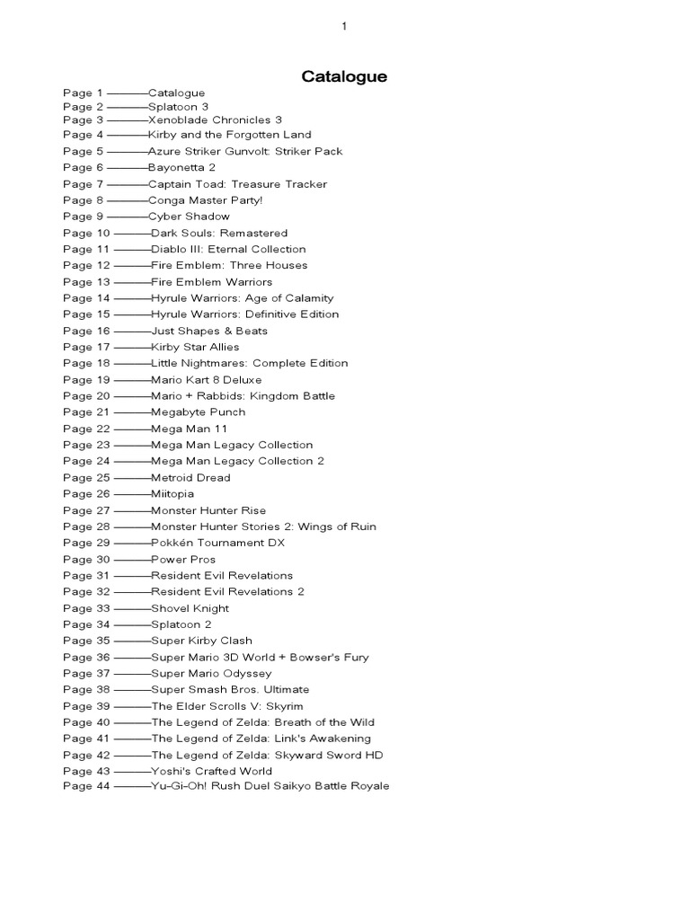 Nintendo Game Amiibo Catalogue | PDF | The Legend Of Zelda | Video Game ...