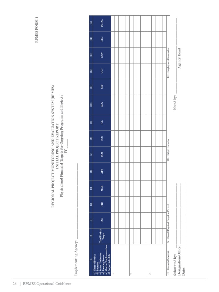 6.1.4 Technical Notes - RPMES Operations Manual | PDF | Monitoring And ...