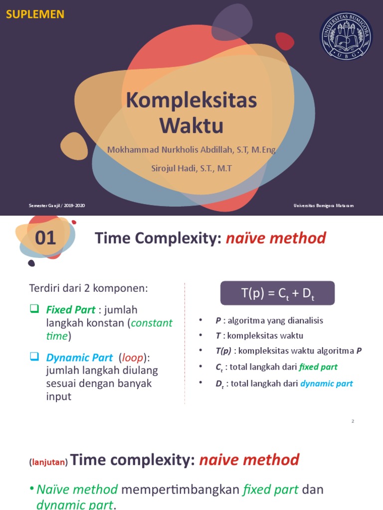 Suplemen - Time Complexity | PDF