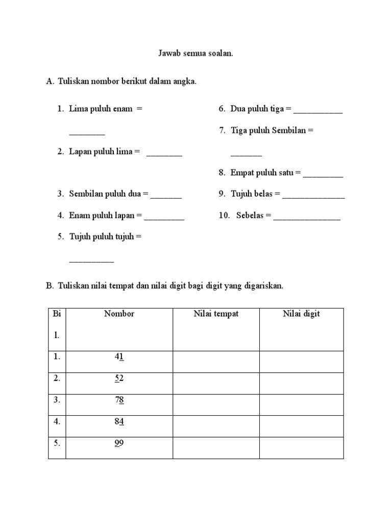 Soalan Matematik Pendidikan Khas | PDF