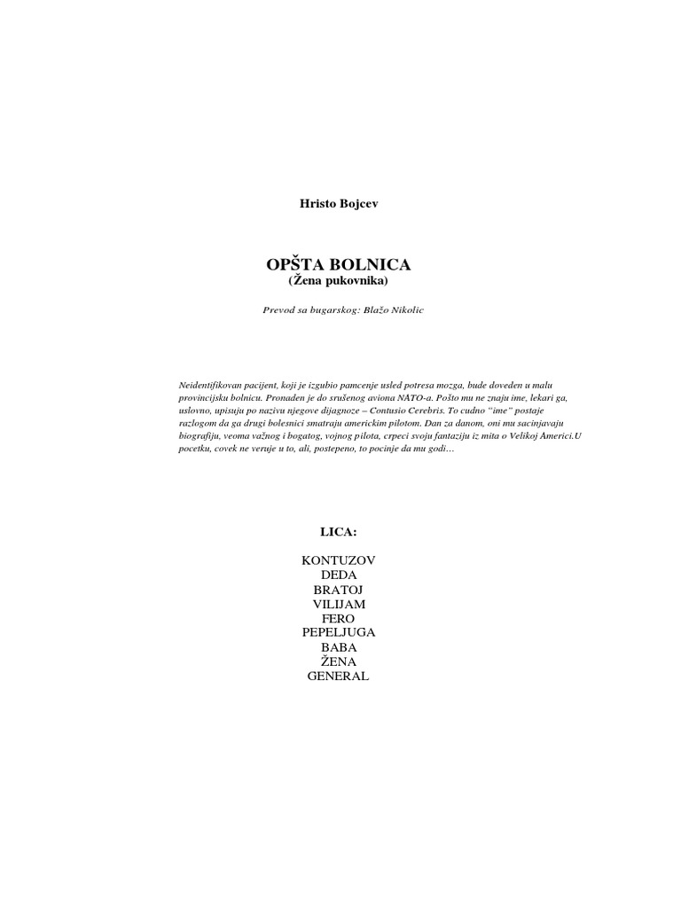 Vdocuments - MX Opsta-Bolnica | PDF