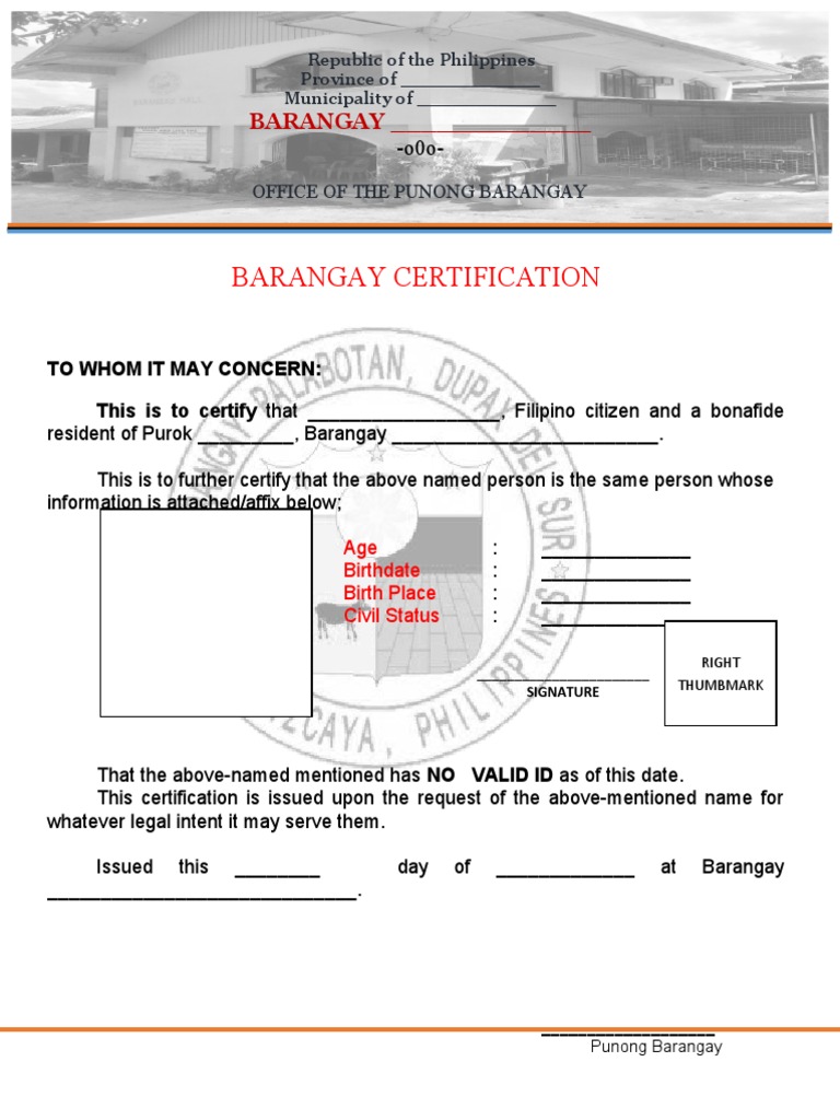 Certificate Out of NO ID | PDF