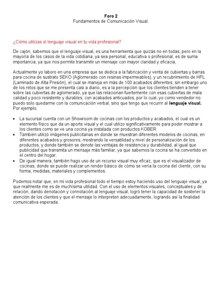 Foro 2, FCV | PDF | Diseño | Connotación