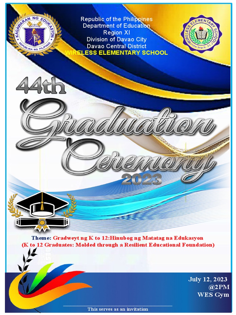 Souvenir Graduation Program 2023 | PDF | Learning | Psychological ...