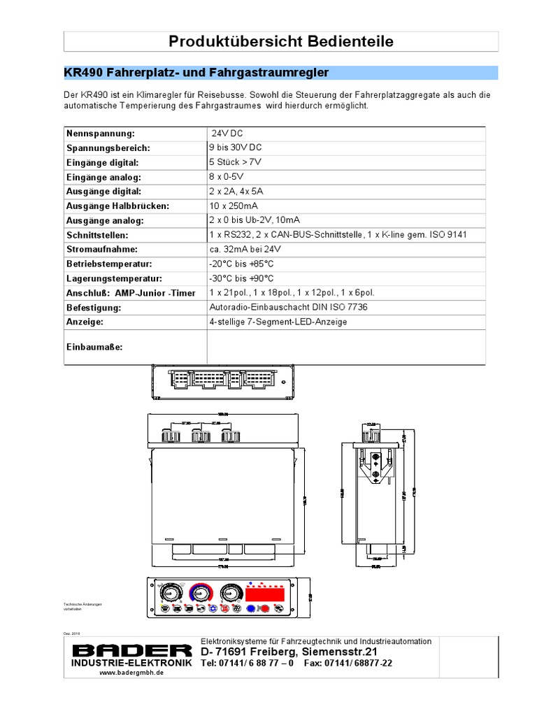 Datenblatt KR490 1 | PDF