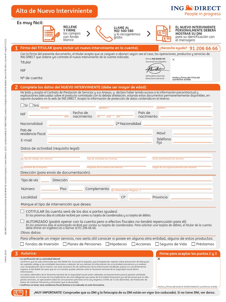 Formulario de Alta de Nuevo Interviniente | PDF | Industrias de servicio | Business