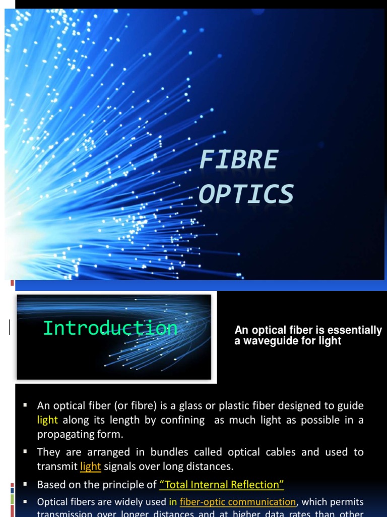 Introduction to Optical Fiber Basics | PDF | Optical Fiber | Dispersion ...