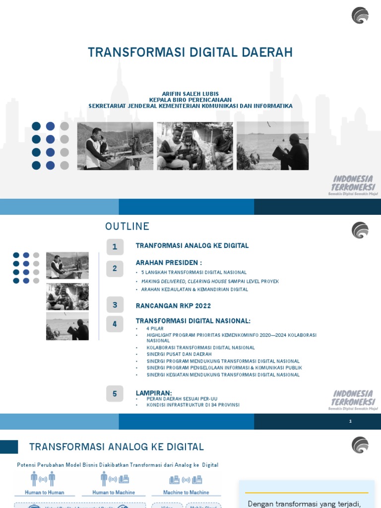 Paparan Kabirocan - Transformasi Digital Daerah Ditjen Bangda-SRV7 | PDF | Komputer