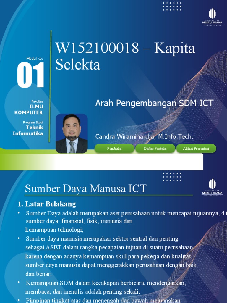 Modul No. 1 - W152100018 Kapita Selekta | PDF