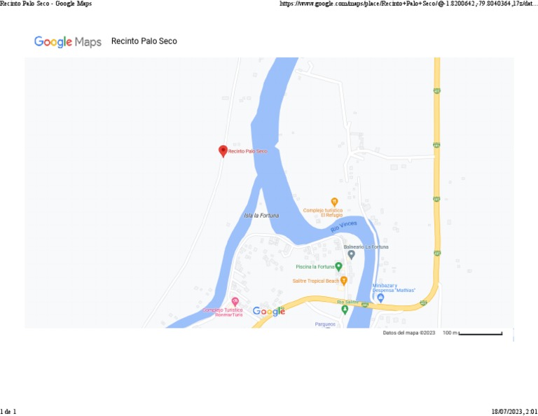 Recinto Palo Seco - Google Maps | PDF