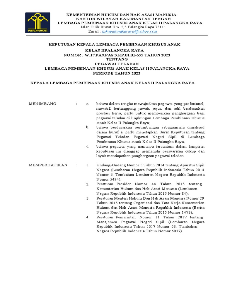 Dokumentasi Pegawai Yang Menerima Reward Dan Punishment. | PDF Dokumentasi Pegawai Yang Menerima Reward Dan Punishment. | PDF