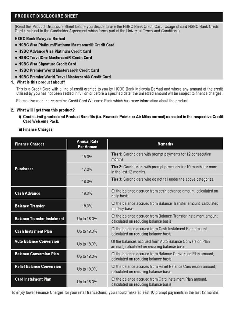 Credit Card Product Disclosure Pdf Credit Card Visa Inc