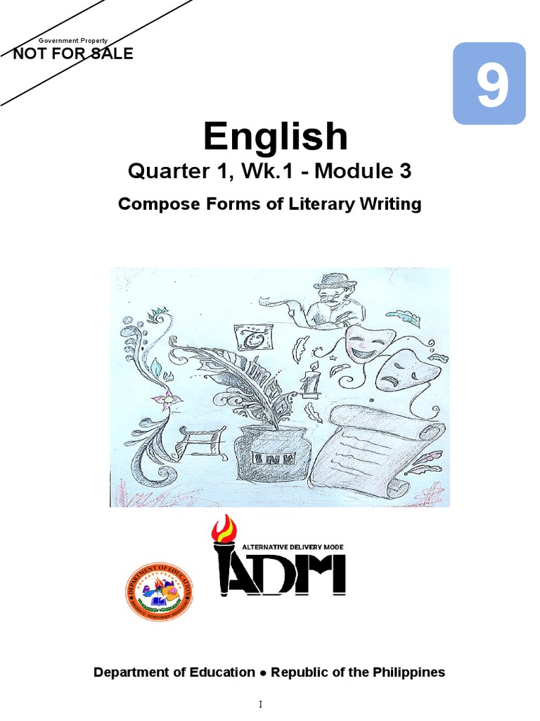 Eng9 q1 Mod3 Compose Forms of Literary Writing Version3 | PDF | William ...