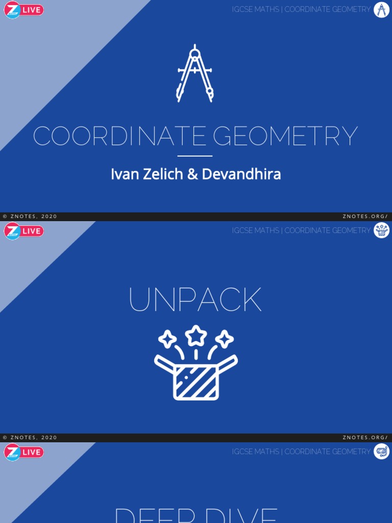 IGCSE Maths: Coordinate Geometry Guide | PDF | Analytic Geometry | Line ...