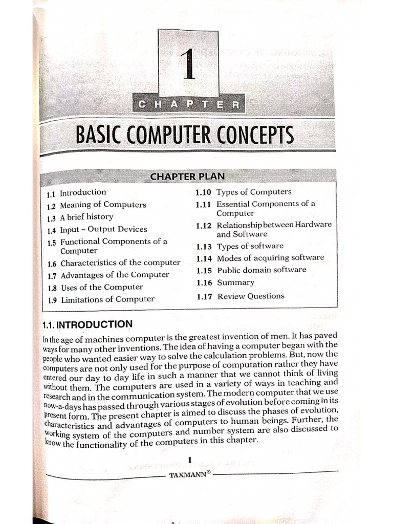 Computer CHP 1 | PDF