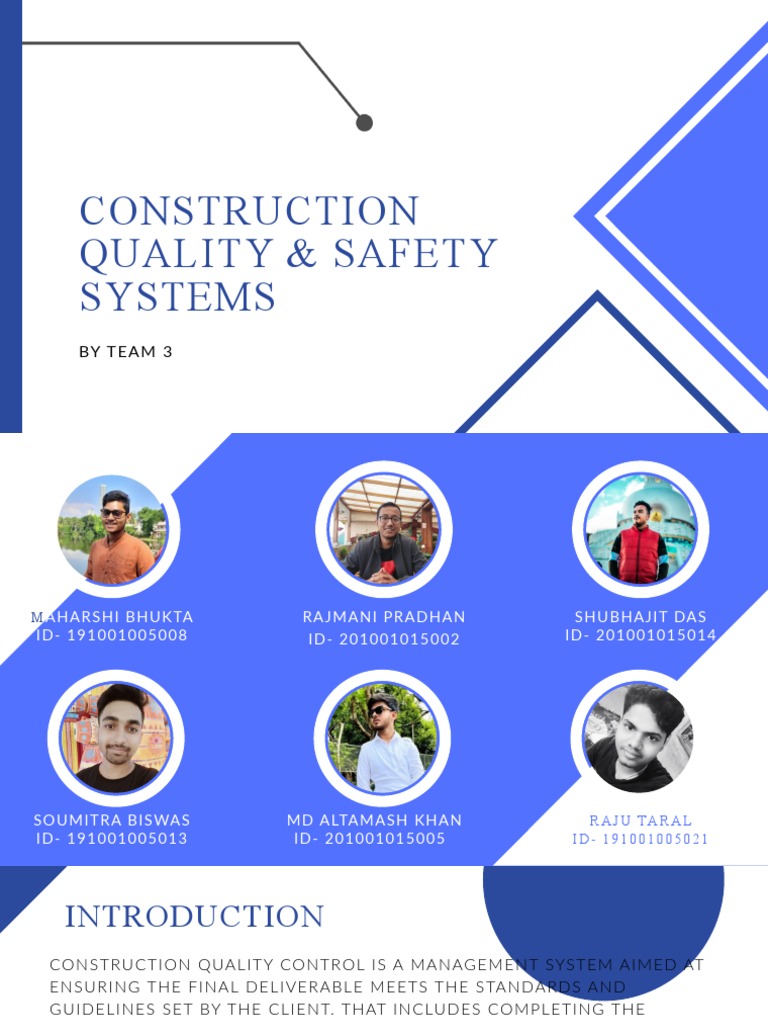 Construction Quality and Safety Systems | PDF | Safety | Traffic Collision