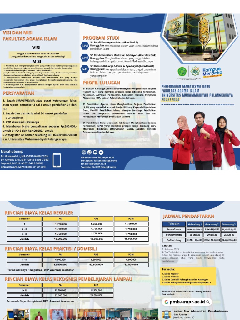 Brosur Fakultas Agama Islam Terbaru | PDF