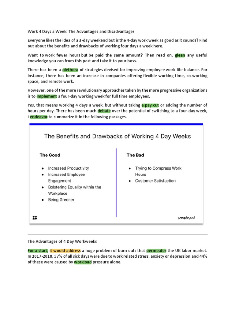 Work 4 Days A Week | PDF | Economies | Business