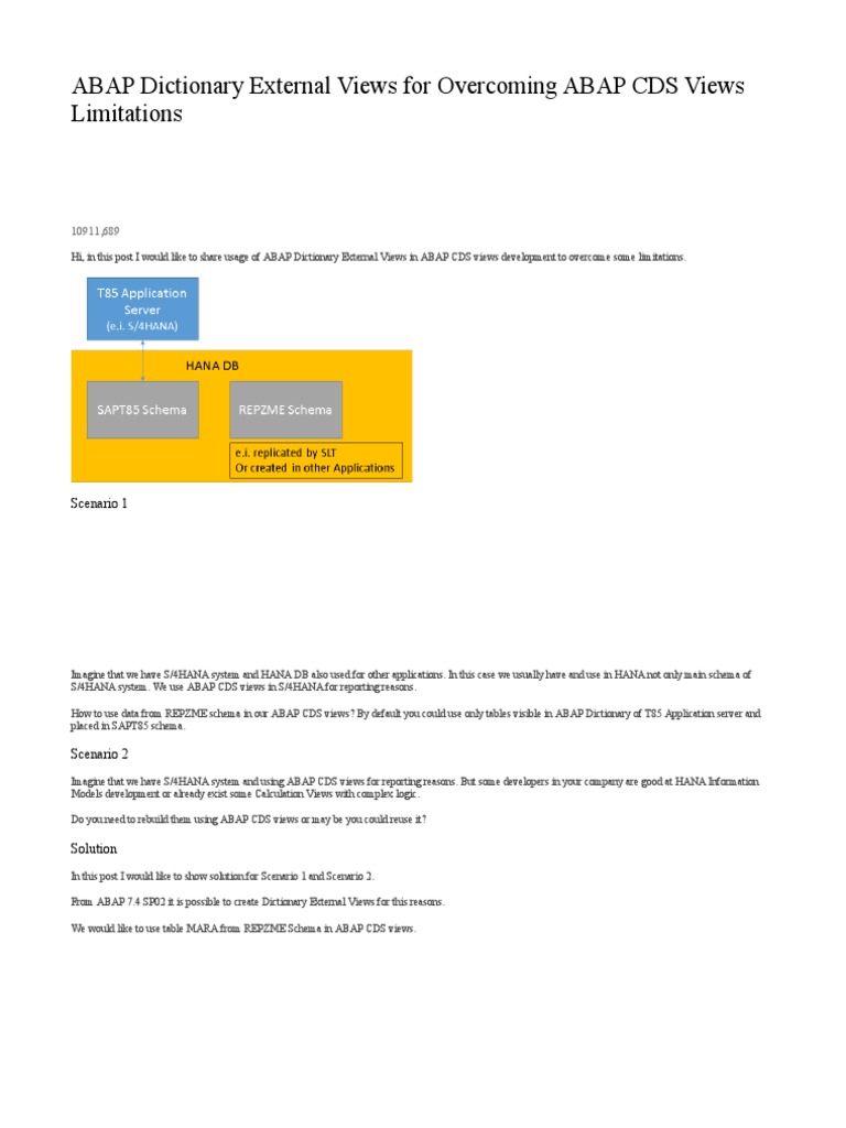 Consommer Une Calculation View Avec Procedure Stockée Et CDS Table ...