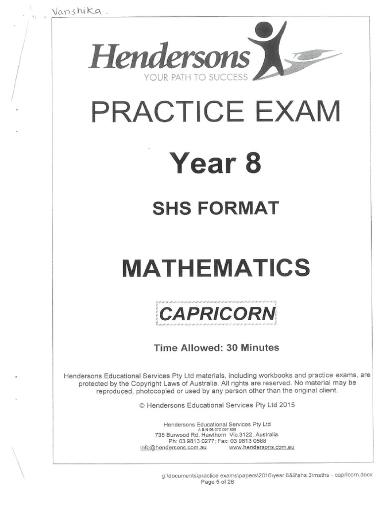 Maths Capricorn | PDF
