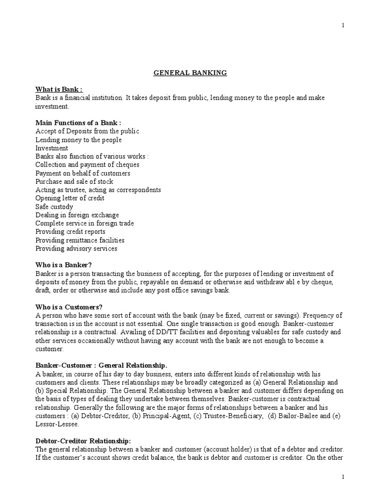 Test Question (General Banking) | PDF