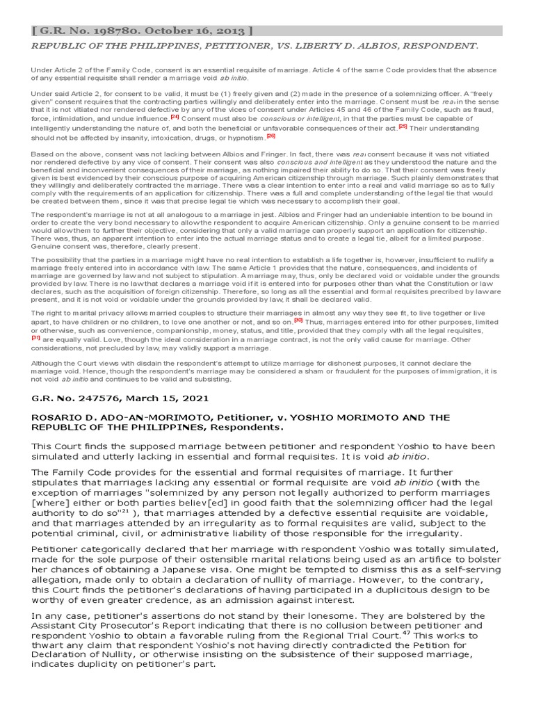 PFR Cases Cited by Rabuya | PDF | Prejudice (Legal Term) | Divorce