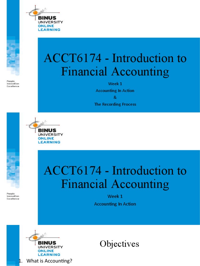 Intro to Financial Accounting | PDF | Debits And Credits | Financial ...