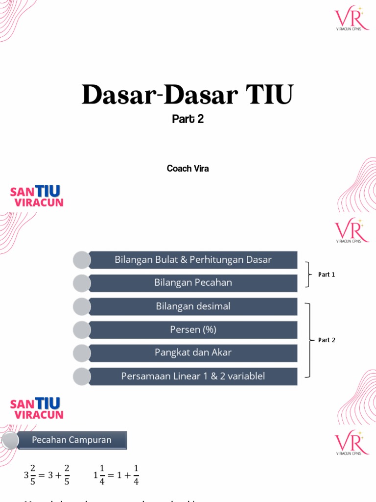 Pertemuan 1 - Dasar-Dasar TIU Part II | PDF