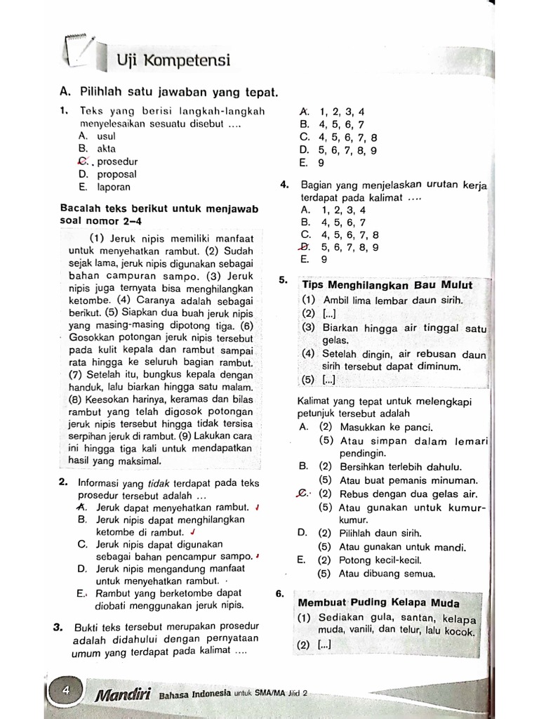 Bank Soal BINDO 11 | PDF