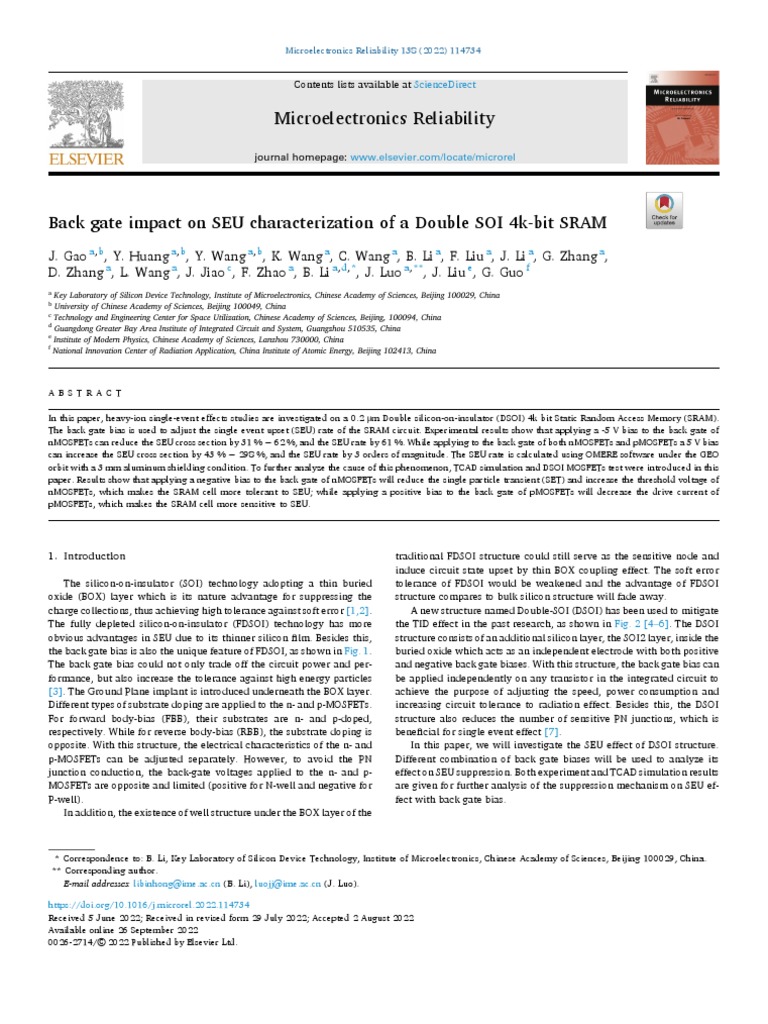 Microelectronics Reliability | PDF
