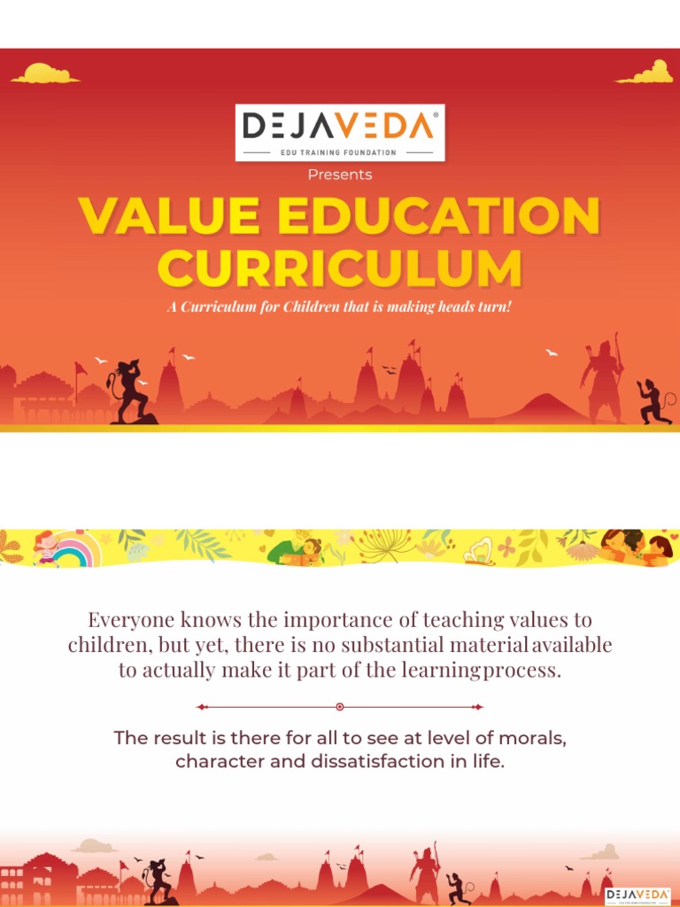 Value Education Curriculum for Children | PDF | Ramayana | Teachers