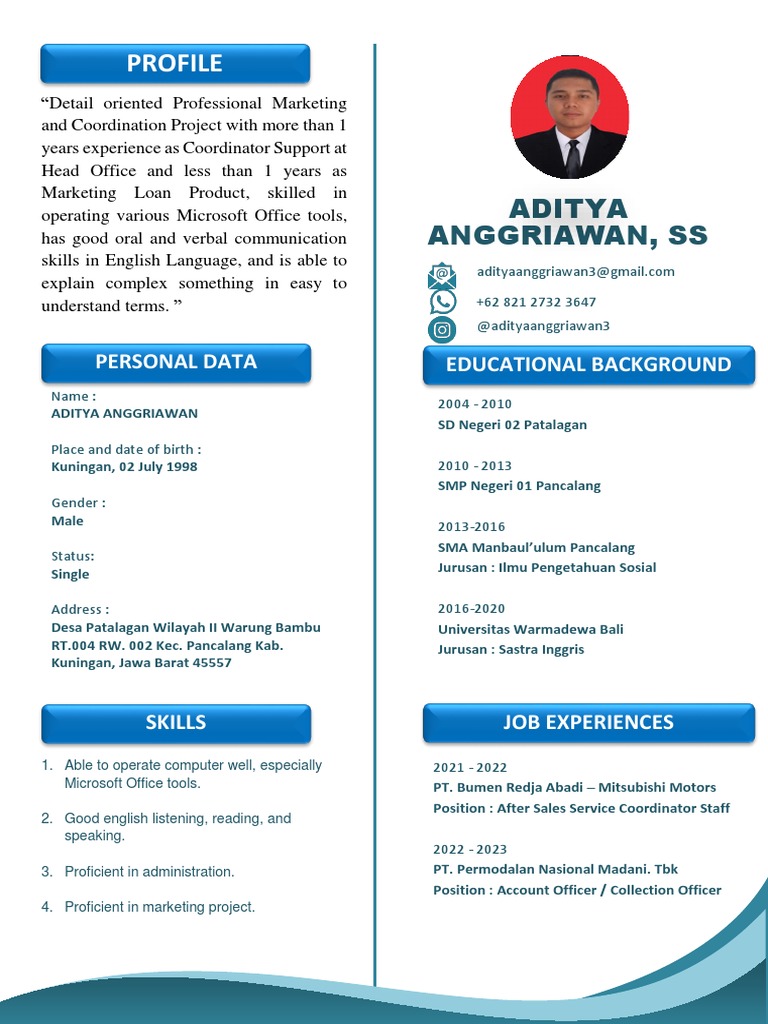 CV - Aditya Anggriawan | PDF